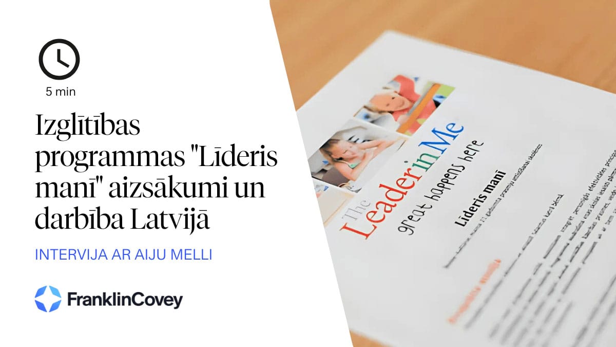Izglītības programmas “Līderis manī” aizsākumi un darbība Latvijā ...